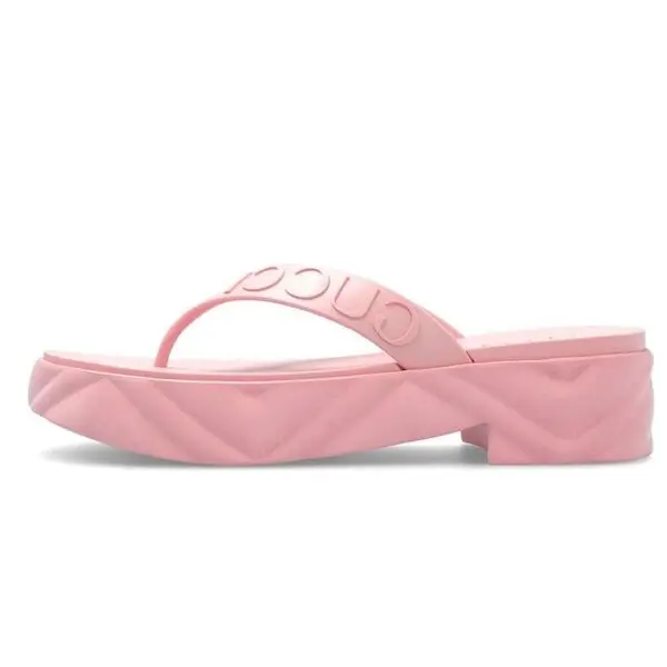 Gucci Thong Platform Sandal - Pink