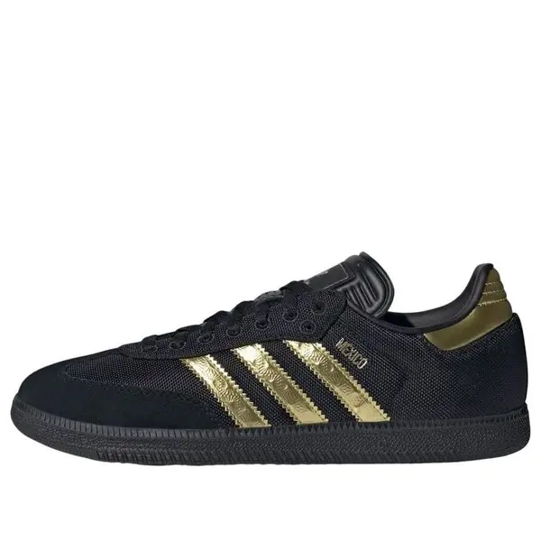 Adidas Samba Mexico Sneakers - Core Black/gold Metallic