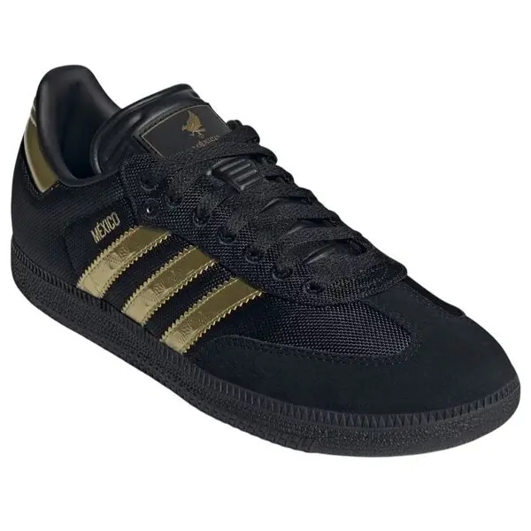 Adidas Samba Mexico Sneakers - Core Black/gold Metallic