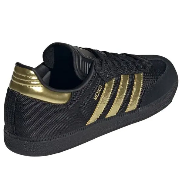 Adidas Samba Mexico Sneakers - Core Black/gold Metallic