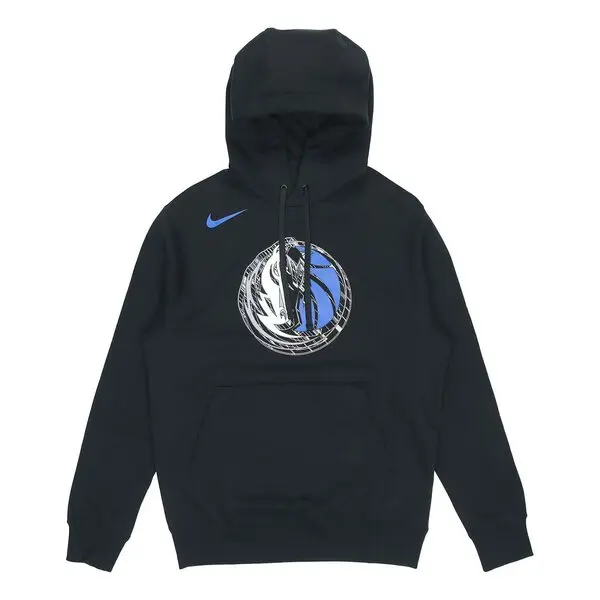 Nike Nba Dallas Mavericks Player Pullover Hoodie - Black