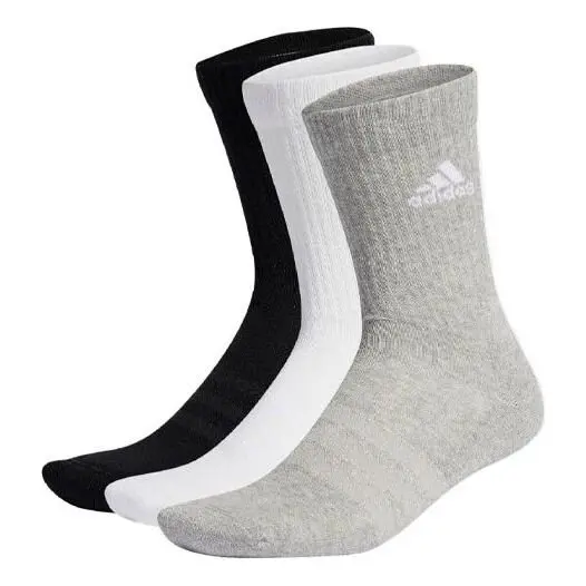 Adidas C Spw Crw 3p Logo Socks - Black/white/grey