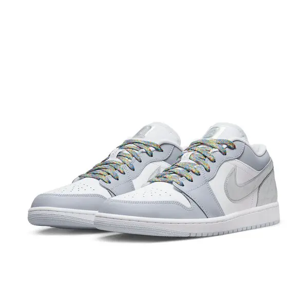 JORDAN 1 Low Se 'tear-away' Sneakers - White/silver