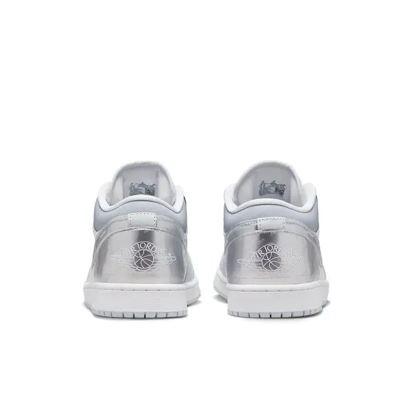 JORDAN 1 Low Se 'tear-away' Sneakers - White/silver