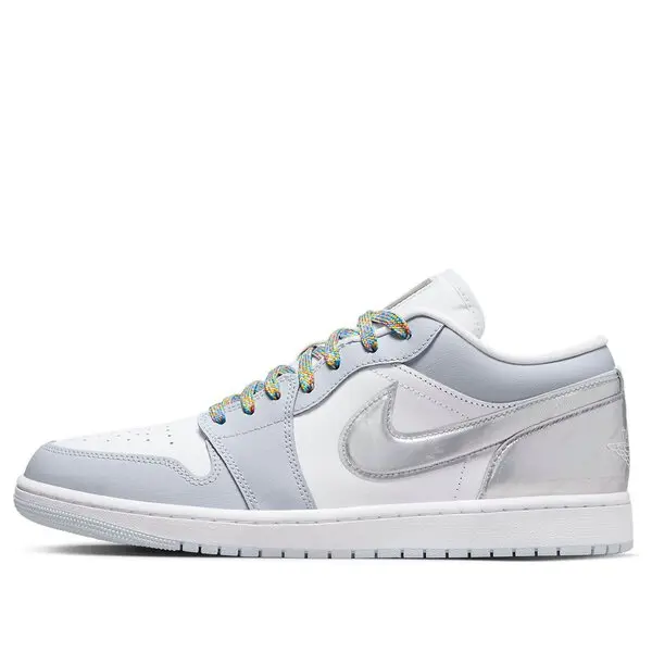 JORDAN 1 Low Se 'tear-away' Sneakers - White/silver
