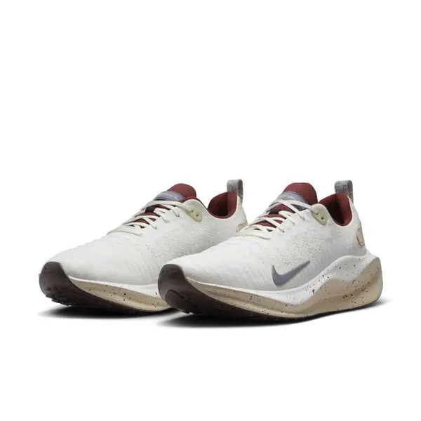 Nike Reactx Infinity Run Flyknit 4 Athletic Sneakers - Sail/grey/red
