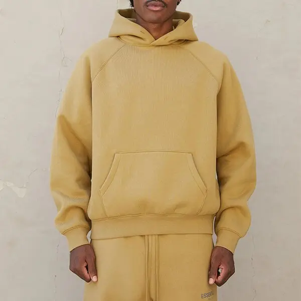 Fear Of God Pullover Logo Hoodie - Tan
