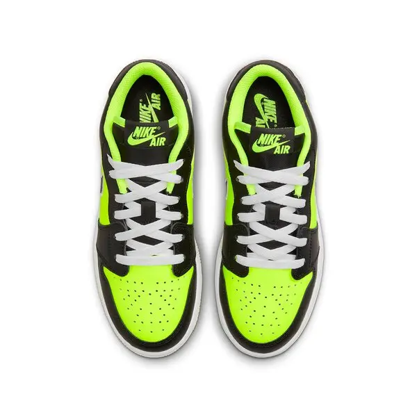 JORDAN 1 Se "black Cat" Low Top Sneakers - Volt/white/black