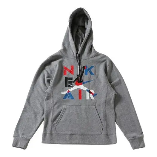 JORDAN Air 4 Graphic Hoodie - Gray