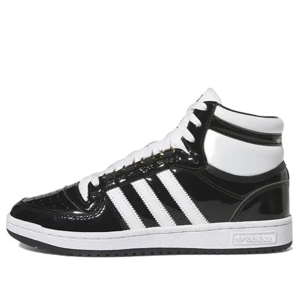 Adidas Top Ten Rb High Top Sneakers - Core Black/cloud White/gold Metallic