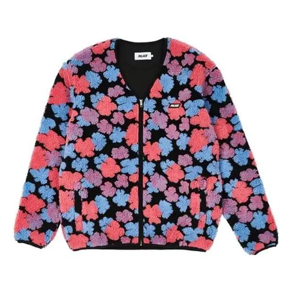 PALACE Ss22 Shearling Cardigan - Multi Color