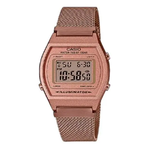 Casio Digital Watch With Stainless Steel Strap - Pink