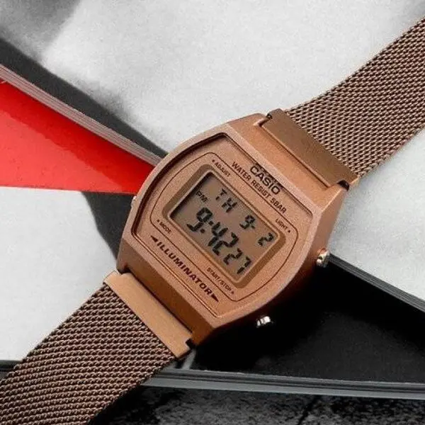 Casio Digital Watch With Stainless Steel Strap