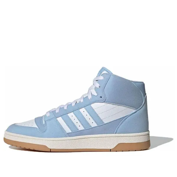 Adidas Break Start Mid High Top Sneakers - Blue/white