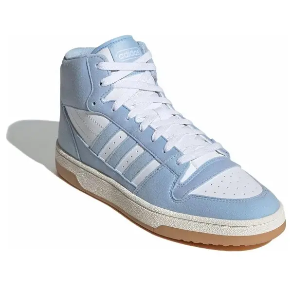 Adidas Break Start Mid High Top Sneakers - Blue/white