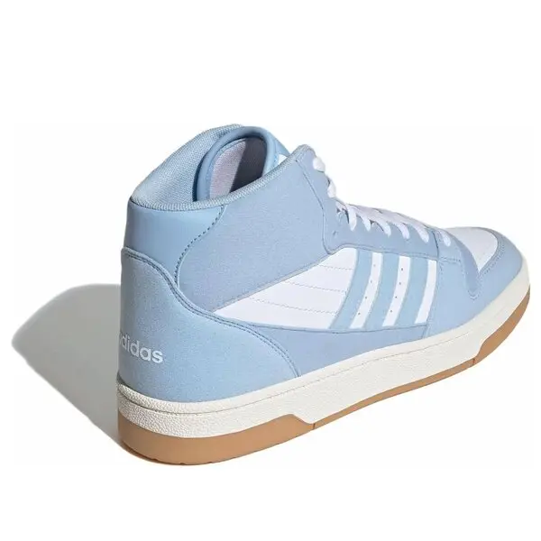 Adidas Break Start Mid High Top Sneakers - Blue/white