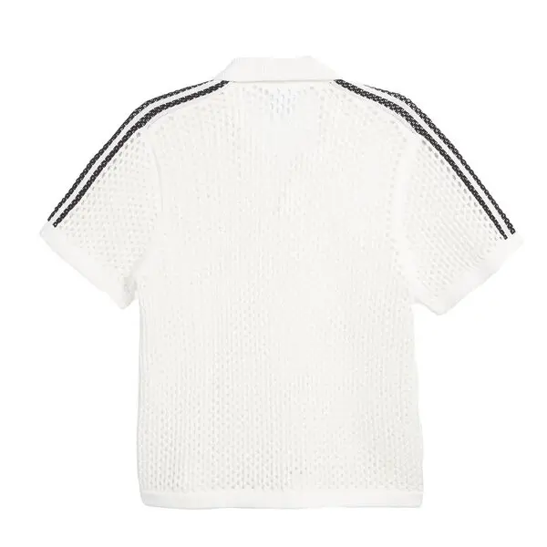 Adidas X Clot Fw24 Crochet Polo Shirt Asia Sizing 'core