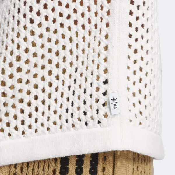 Adidas X Clot Fw24 Crochet Polo Shirt Asia Sizing 'core