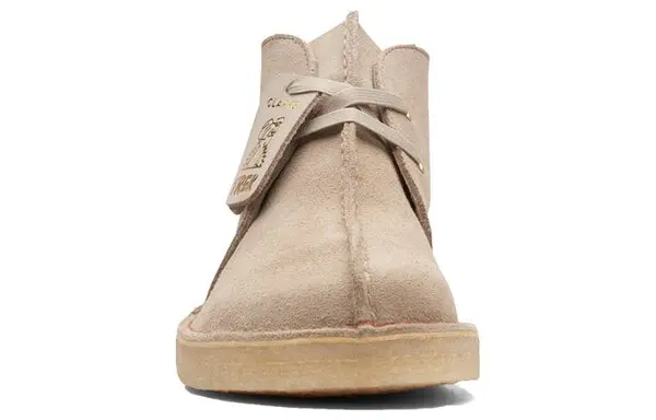 Clarks Desert Trek Hi Ankle Shoes - Beige/brown