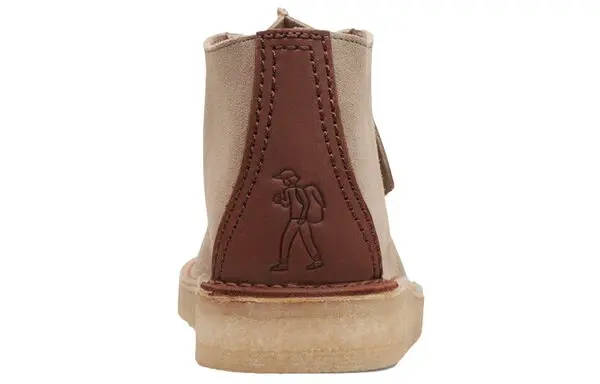 Clarks Desert Trek Hi Ankle Shoes - Beige/brown