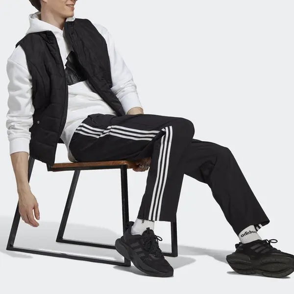 Adidas Aeroready Essentials Stanford Open Hem Embroidered Small Logo Pants - Black