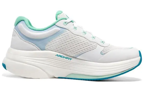 Sketchers Go Walk Distance Walker Athletic Sneakers - White/aqua