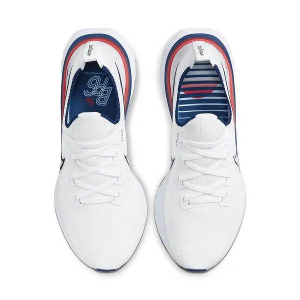 Nike React Infinity Run Flyknit "blue Ribbon Sports - White/blue/red