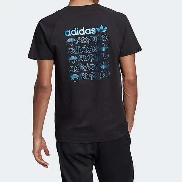 Adidas Originals Zeno Tee Blue Logo Short Sleeve