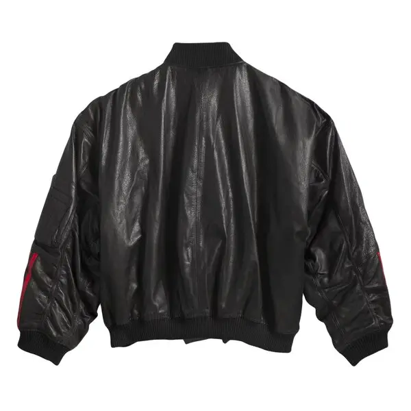 Adidas X Chavarria Leather Bomber Jacket