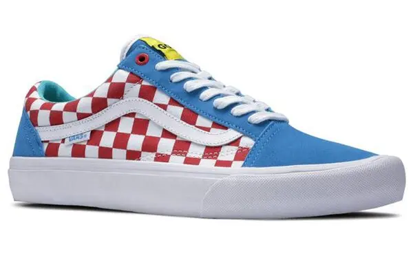 VANS Old Skool Pro Golf Wang Casual Sneakers - Red/white/blue