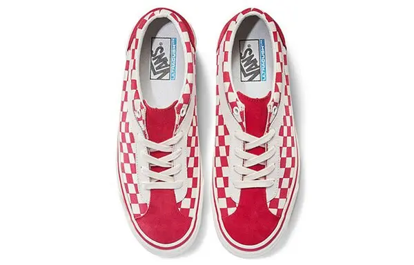 VANS Bold Ni Checkerboard Sneakers - Red