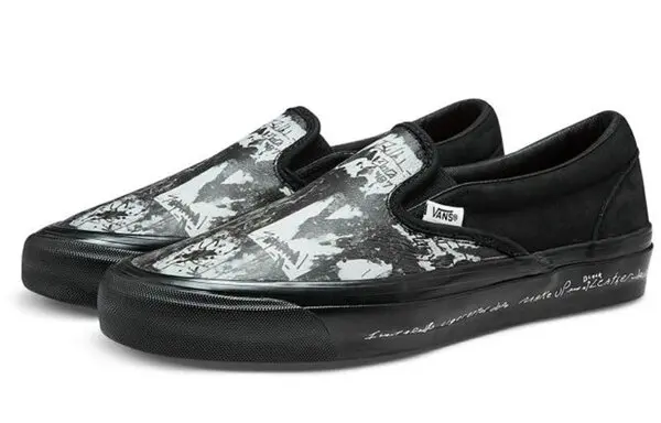 VANS Raised Wolves X Og Classic Slip-on Lx Wall - Black