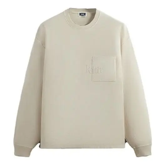 Kith Long-sleeve Quinn Tee 'sediment - Beige
