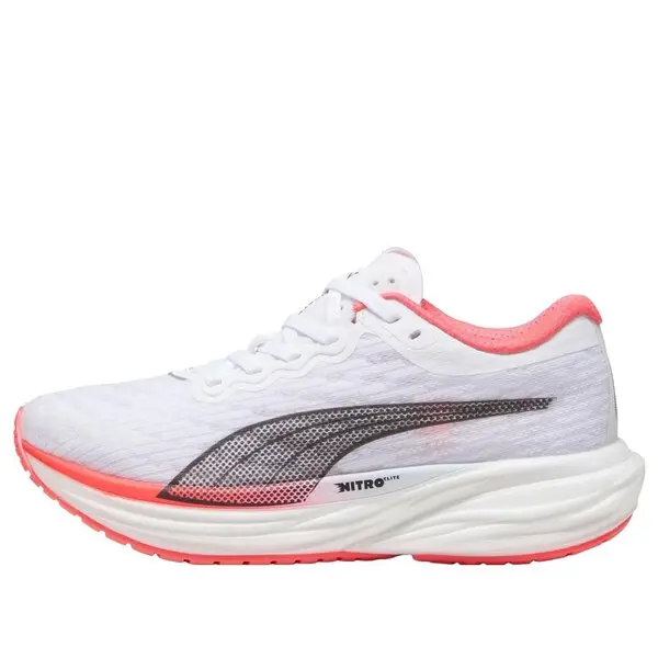 PUMA Deviate Nitro 2 Athletic Sneakers - White/fire Orchid