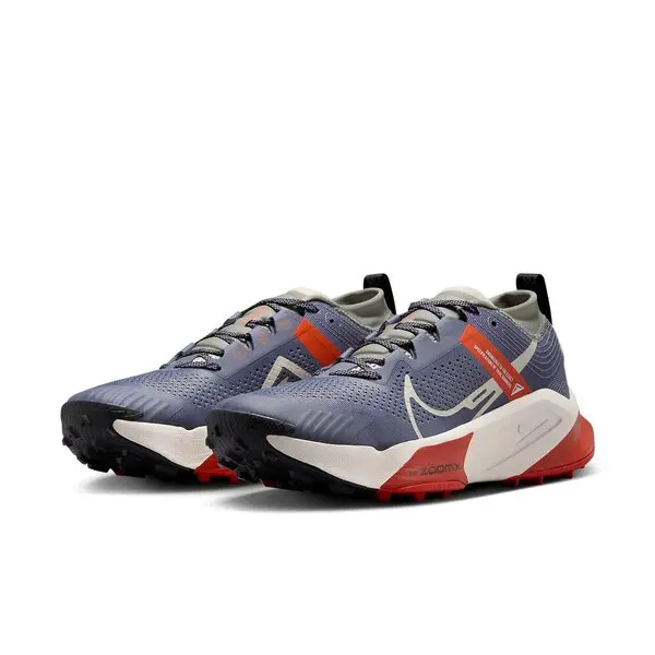 Nike Zoomx Zegama Trail Running Sneakers - Blue/white/red