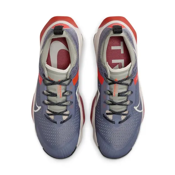 Nike Zoomx Zegama Trail Running Sneakers - Blue/white/red