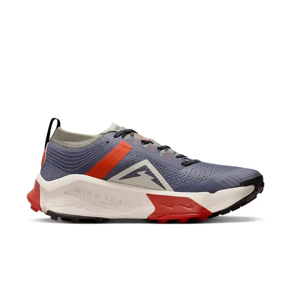 Nike Zoomx Zegama Trail Running Sneakers - Blue/white/red