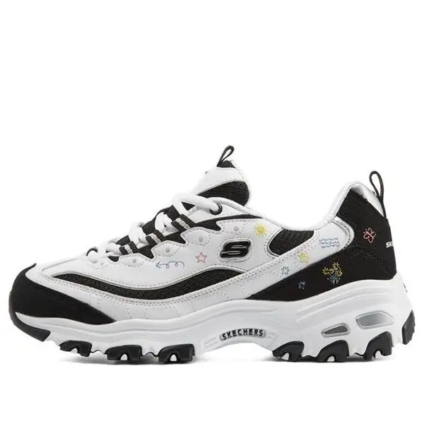 Sketchers D'lites 1.0 "white Black" Sneakers