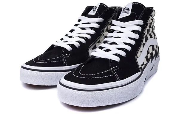 VANS Sk8-hi Bolt Checkerboard High Top Sneakers