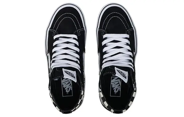 VANS Sk8-hi Bolt Checkerboard High Top Sneakers