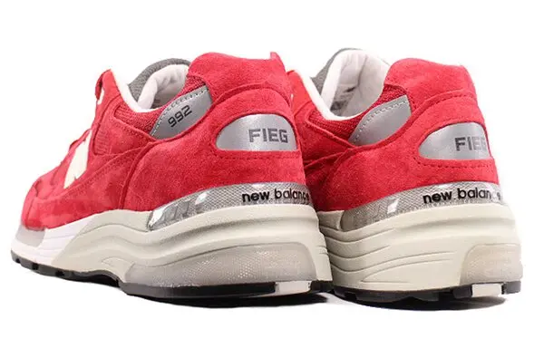 NEW BALANCE Kith X 992 "team " Made In Usa - Red