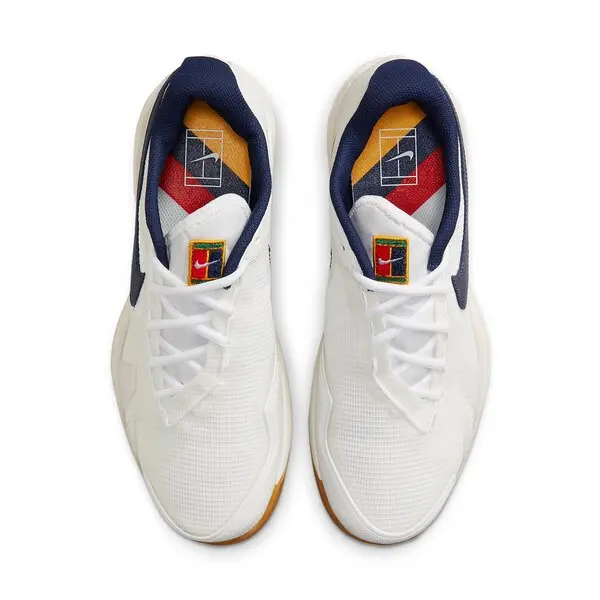 Nike Court Air Zoom Vapor Pro Tennis Shoes - White/blue