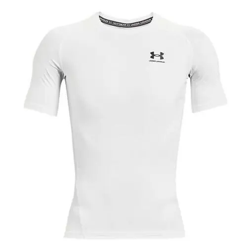 Under Armour Logo Printing Round Neck Short Sleeve - White