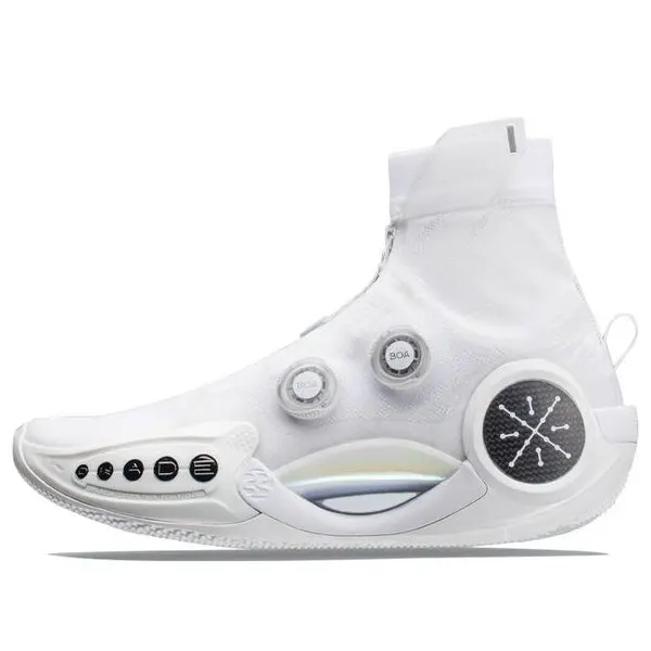 LI-NING X Dft Way Of Wade Infinity "balance" High Top Sneakers - White/black