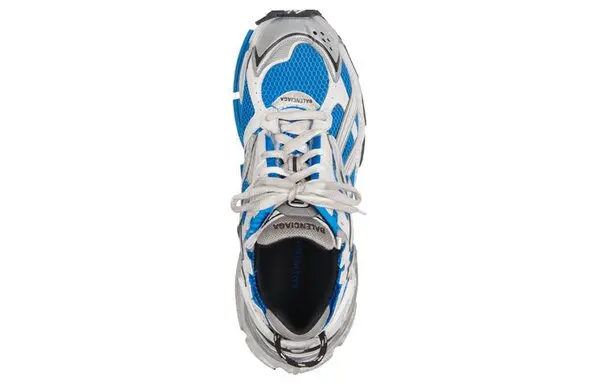 Balenciaga Runner Sneakers In Mesh And Nylon - White/grey/blue