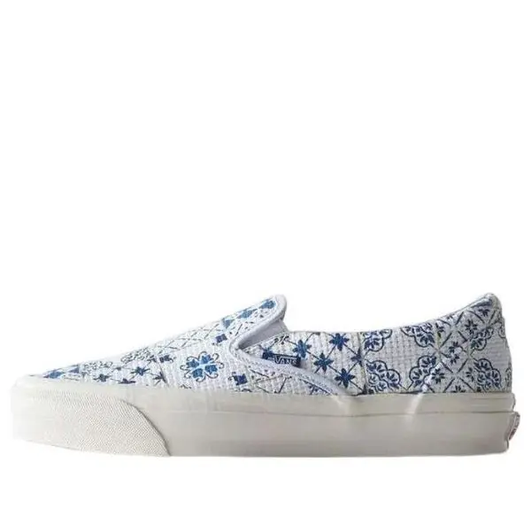 VANS Kith X Og Classic Slip-on Lx 'azulejo Tile - Blue/white