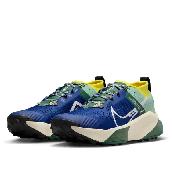 Nike Zoomx Zegama Trail Running Sneakers - Blue/green