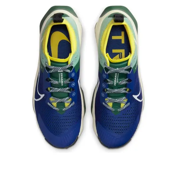 Nike Zoomx Zegama Trail Running Sneakers - Blue/green