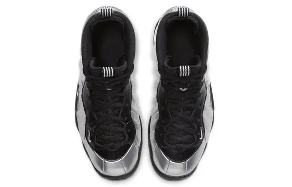 Nike Little Posite One 'chrome' High Top Sneakers - Silver