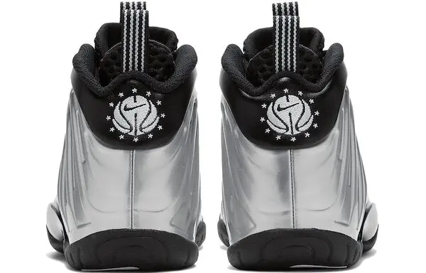 Nike Little Posite One 'chrome' High Top Sneakers - Silver